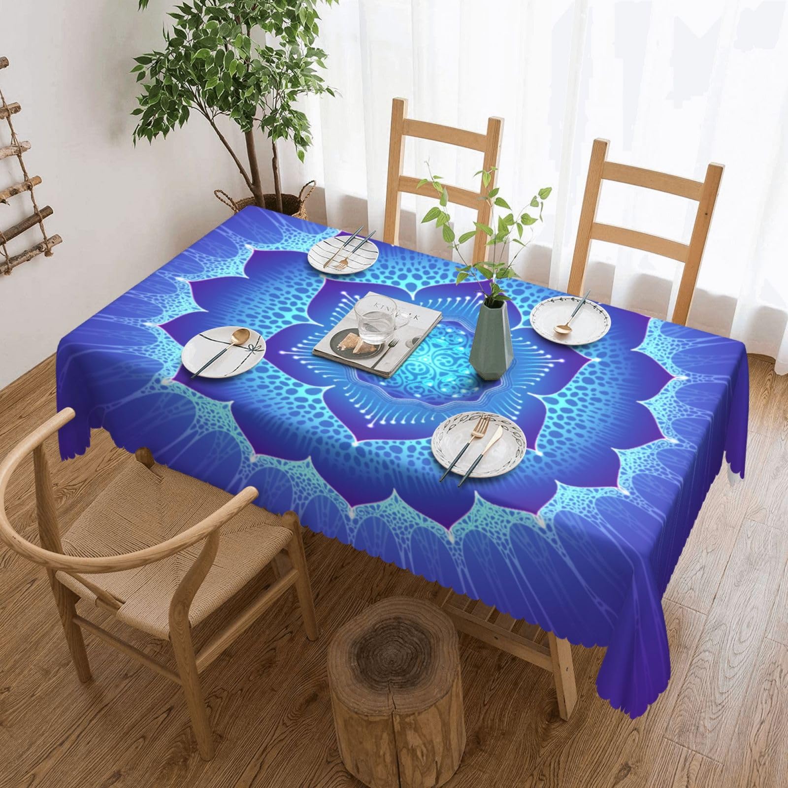 Microfiber Table Cloths Obstal 210GSM Round Table Cloth, Oil Proof