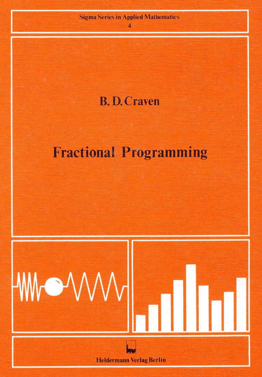 Amazon | Fractional Programming (Sigma Series in Applied Mathematics ...