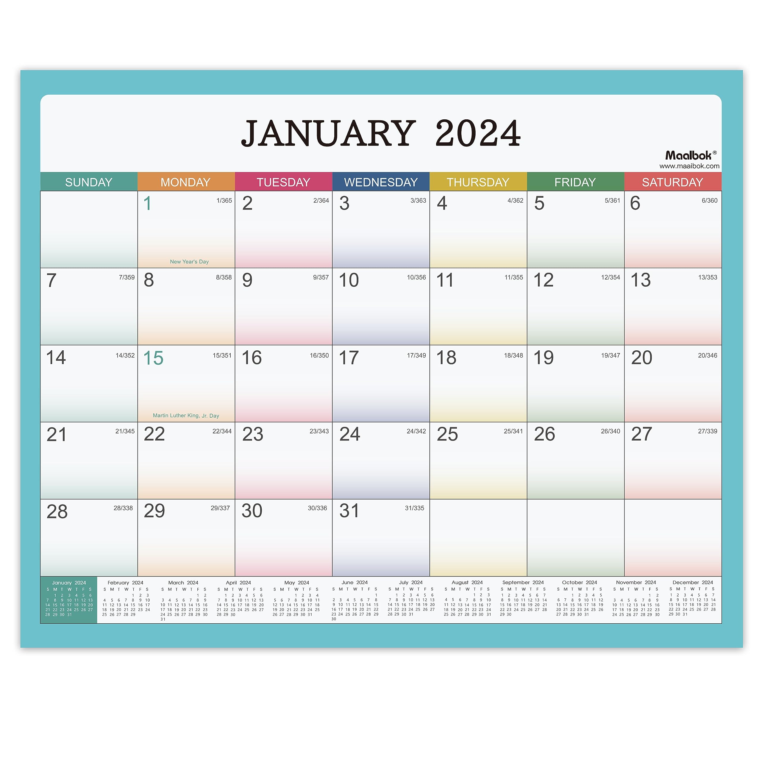 2025 Magnetic Calendar 2025 Calendar From Jan 2025 Dec 2025 ...