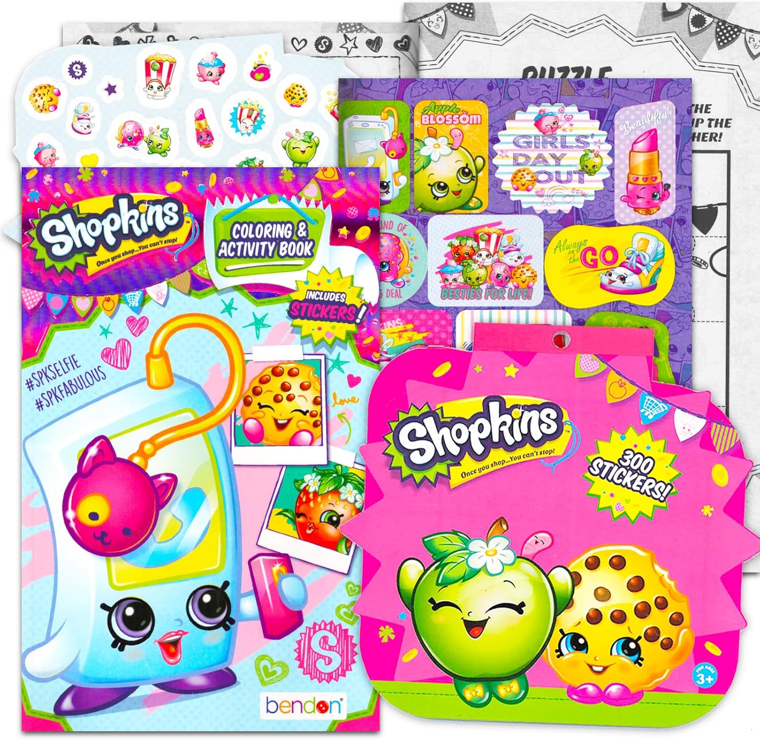 Amazon.com: Shopkins Stickers Travel Activity Set with Stickers ...