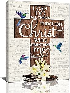 Amazon.com: I Can Do All Things Through Christ Decor Philippians 4:13 ...