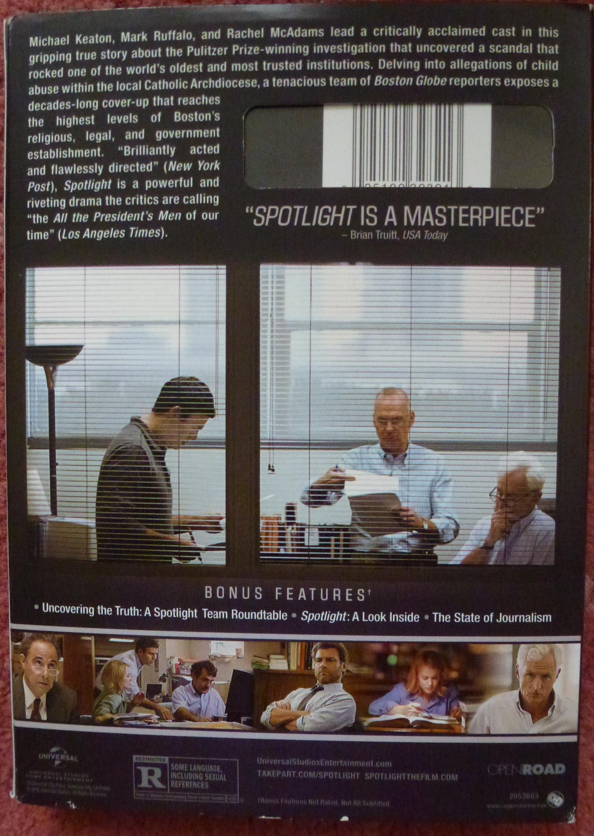 Spotlight [DVD] [2016]: Amazon.co.uk: Michael Keaton, Mark Ruffalo ...