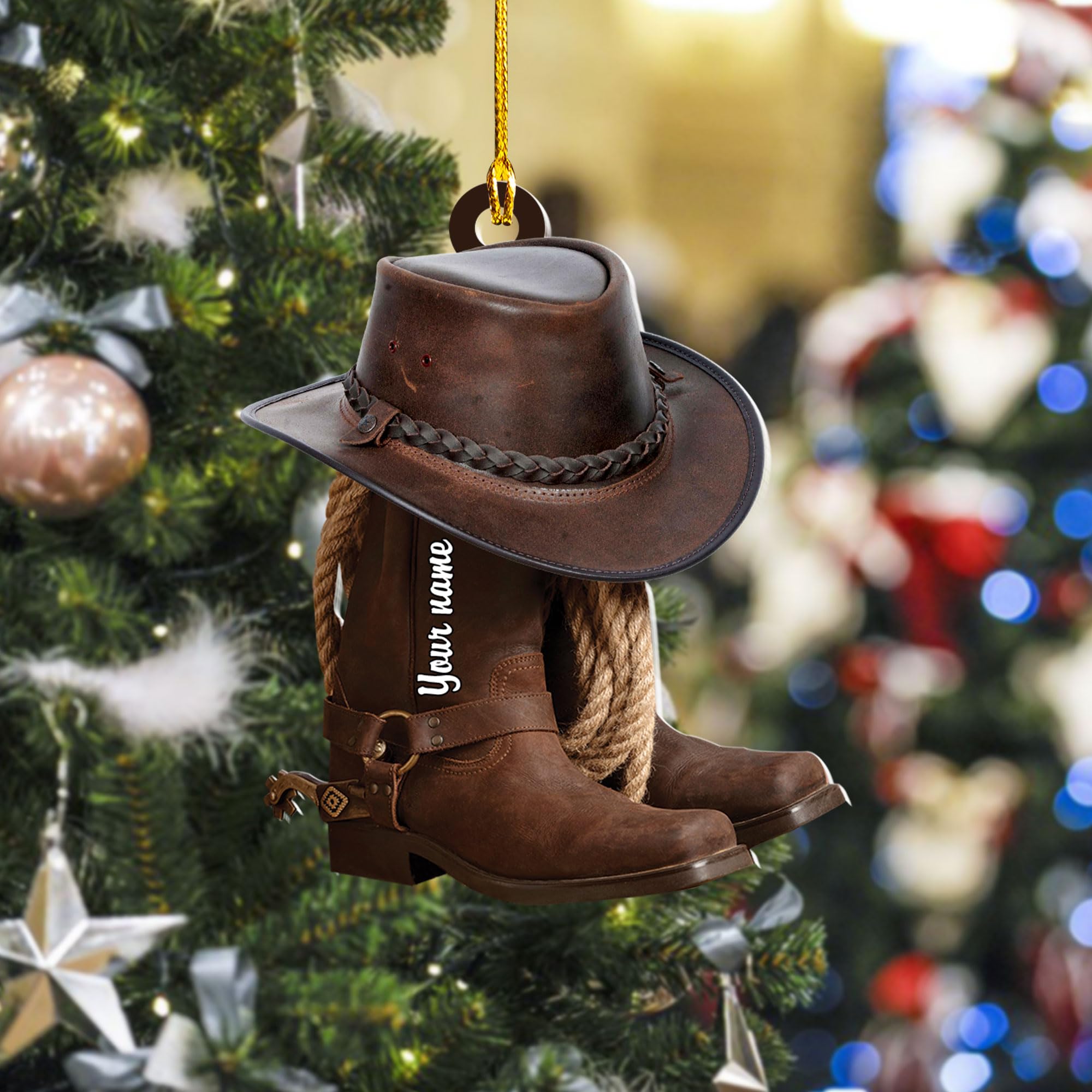 Cowboy Boot Christmas Tree Accessorize Embellished Cowboy Boot