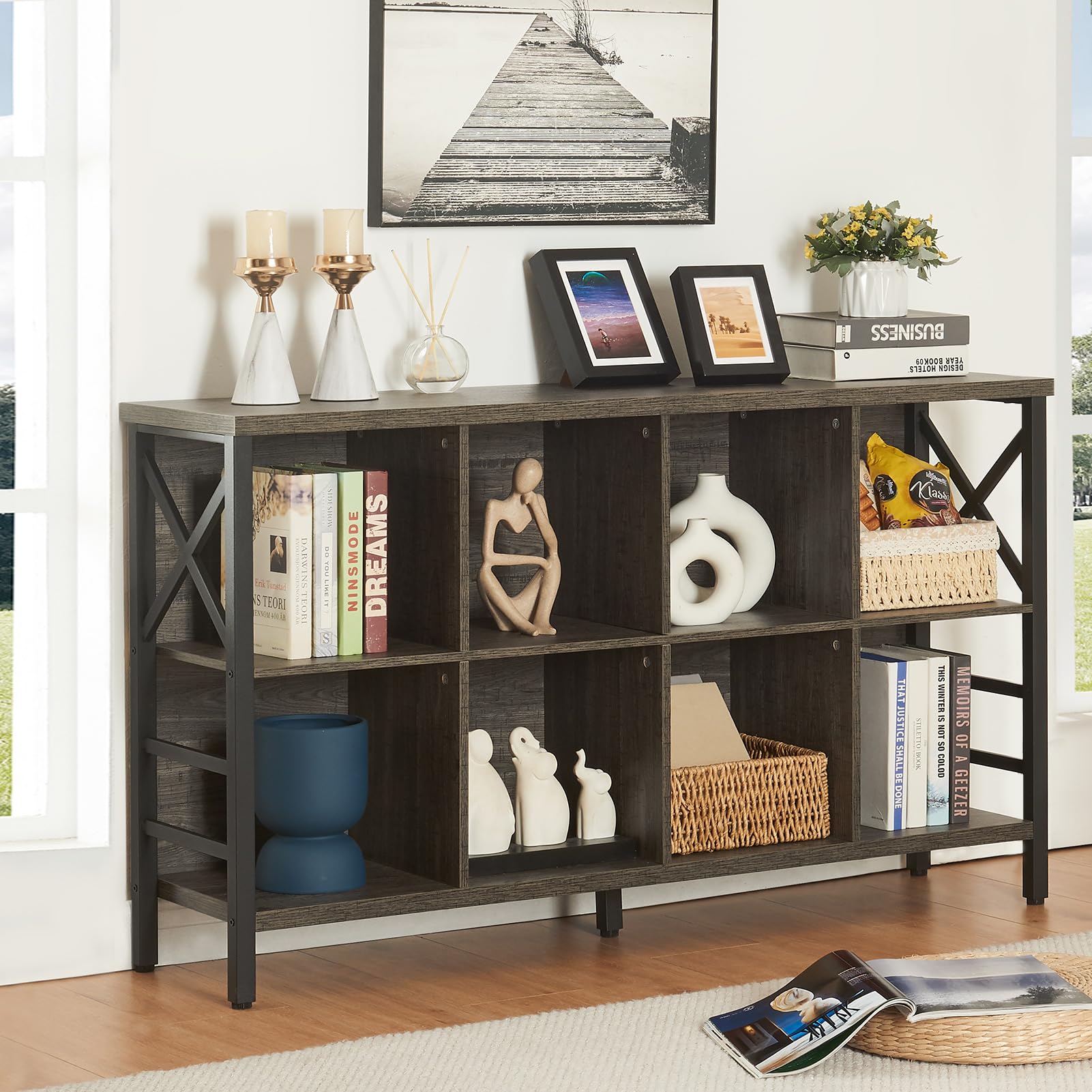 Amazon.com: HOMBAZAAR Cube Storage Organizer Shelf, Industrial ...