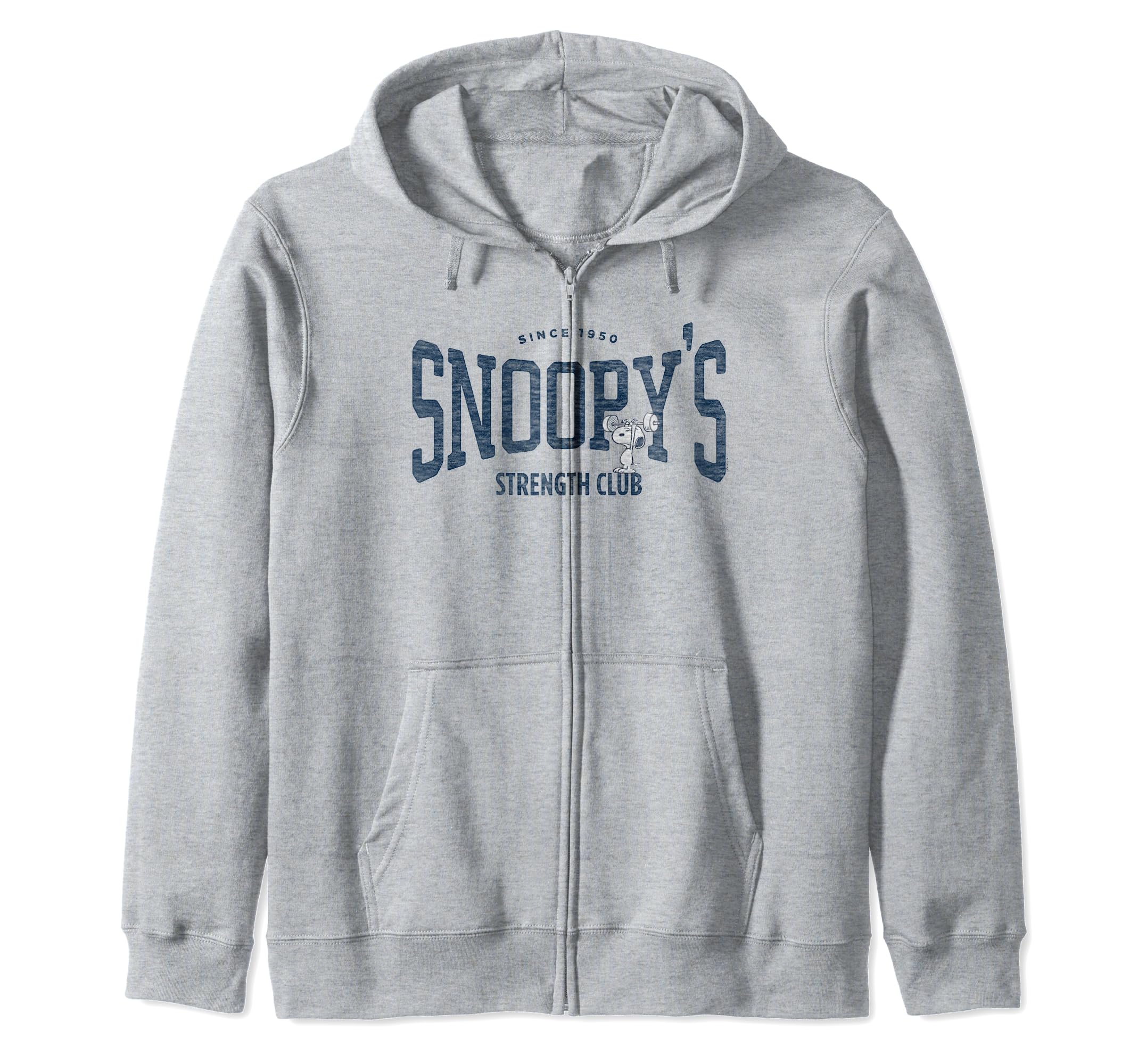 Amazon.com: Peanuts Snoopy's Strength Club Zip Hoodie : Clothing, Shoes ...
