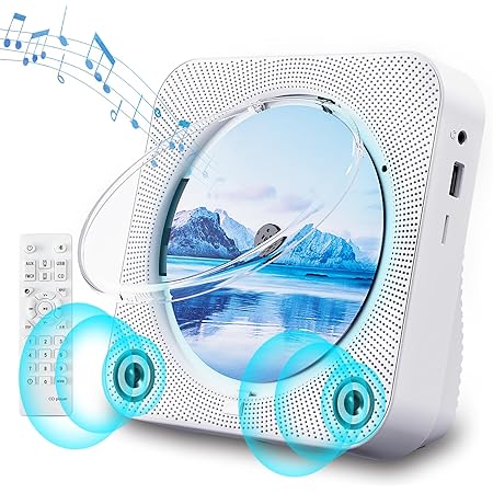 Amazon.com: Desktop CD Player with Speakers, ROADOM CD Players for Home ...