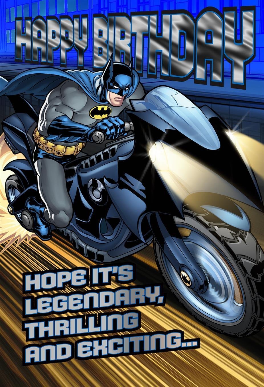 Batman Happy Birthday Card : Amazon.co.uk