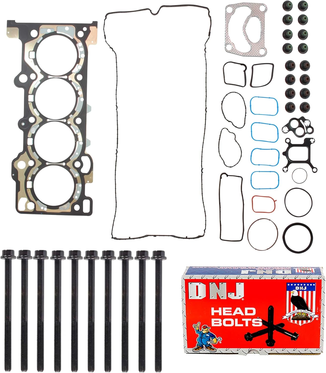 Amazon.com: DNJ HGB4318 Cylinder Head Gasket set with Head Bolt Kit for ...