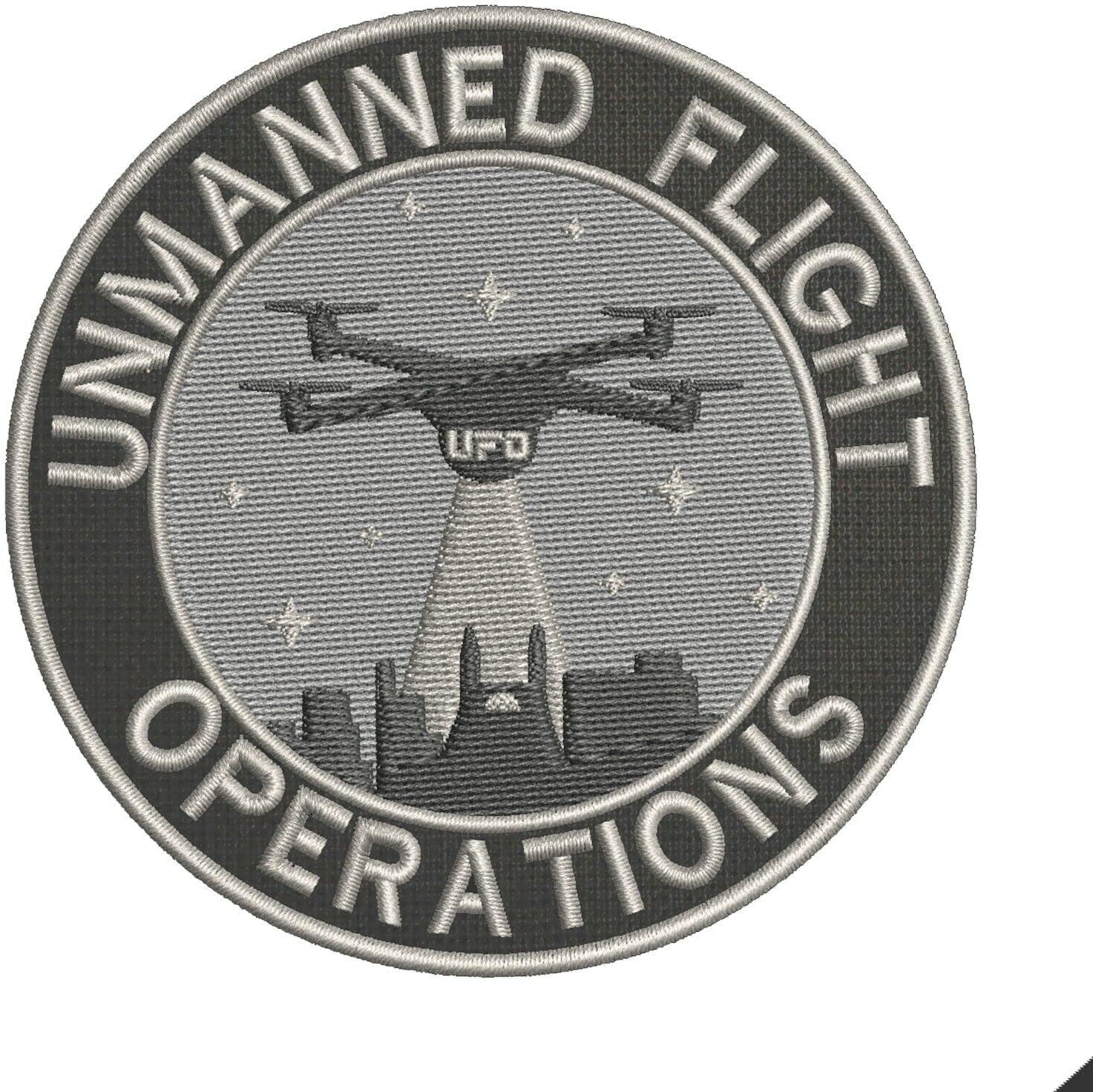 Amazon.com: Dolly Jeans Patches -UFO Drone Patch Embroidered Iron-On ...