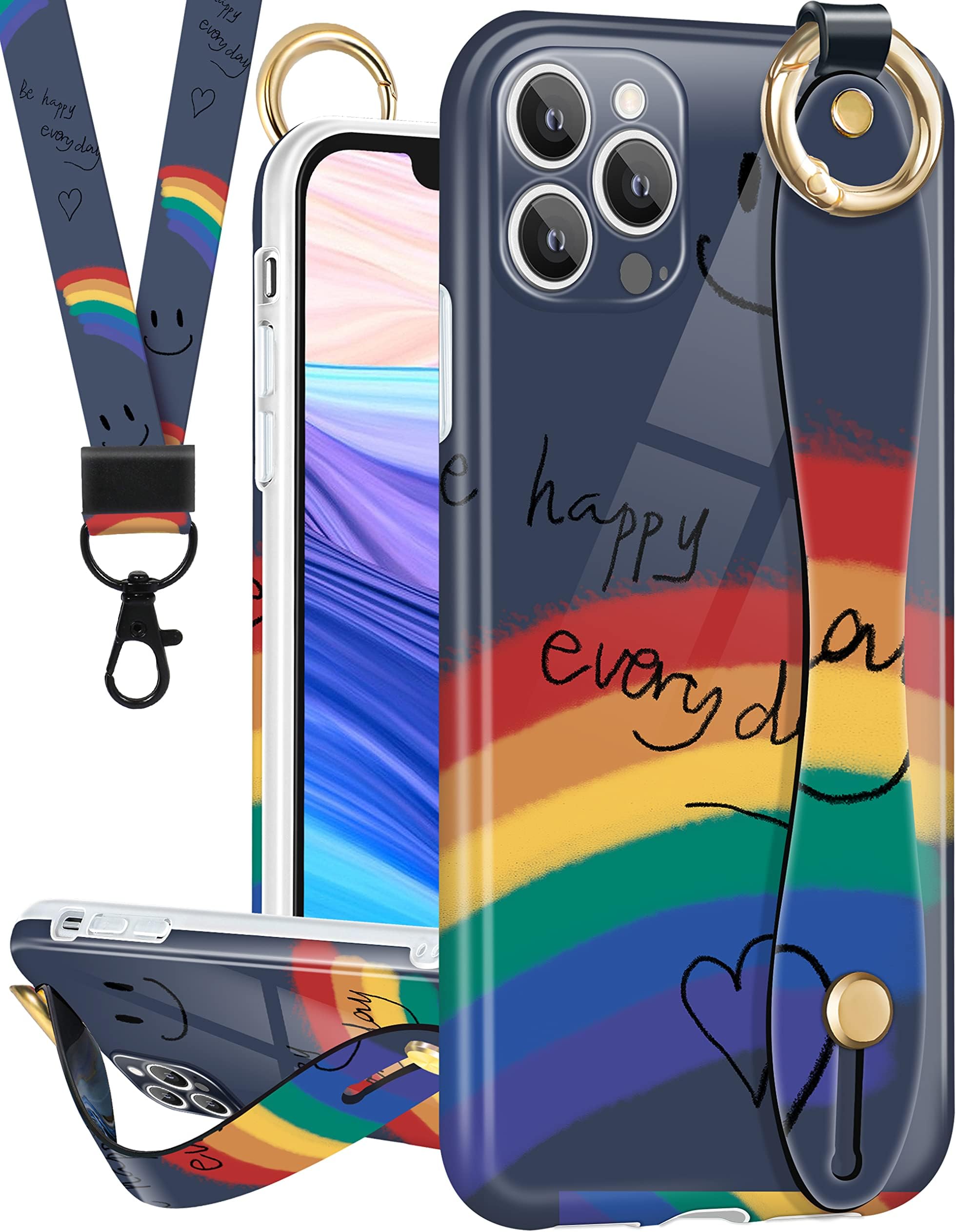 Amazon.com: Rainbow Feather Infinity Love Rainbow LGBTQ Pride Phone ...