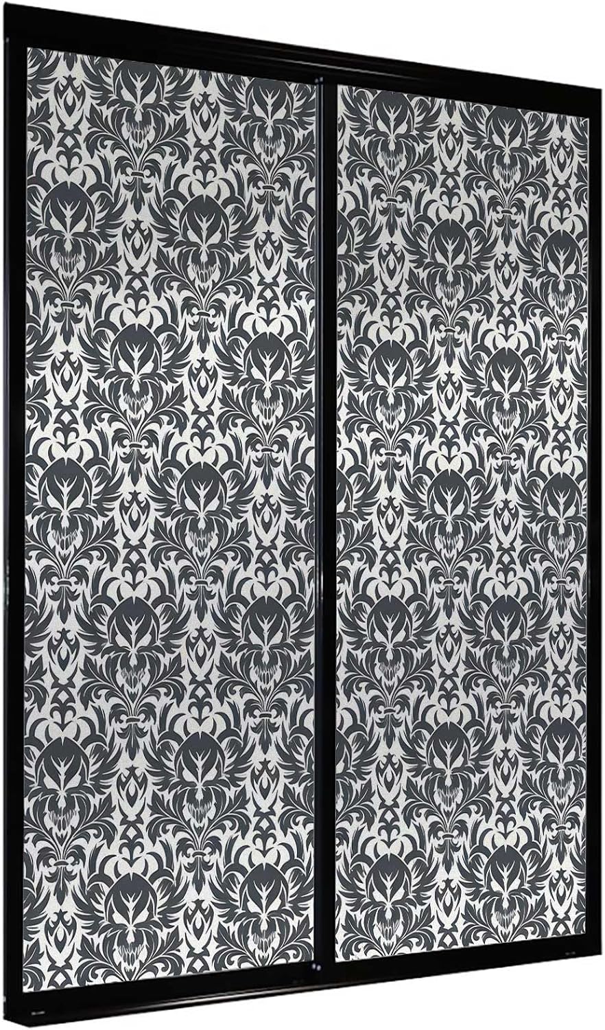 Amazon.com: Gothic Window Film Privacy Grey White Non Adhesive Static ...