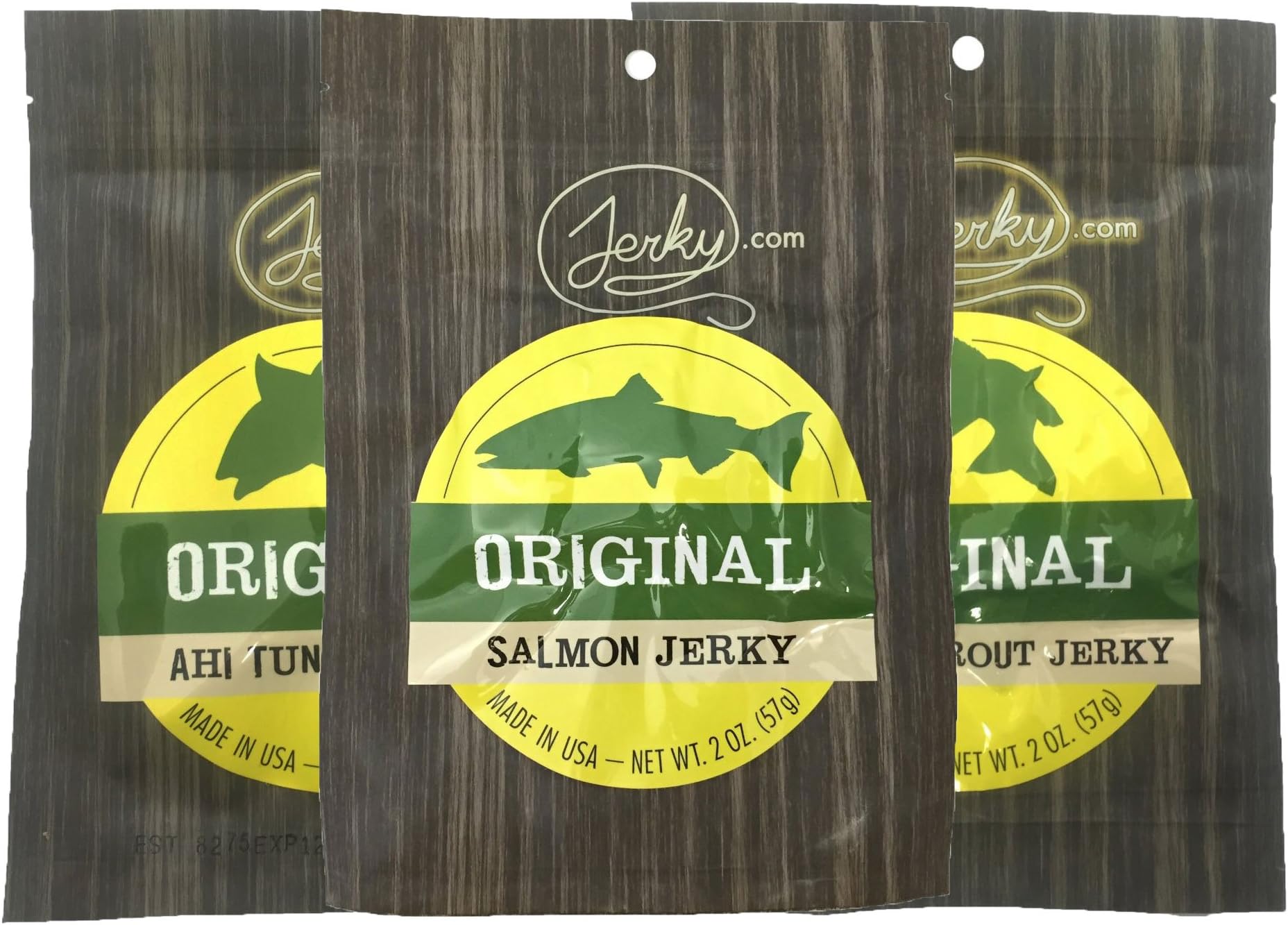 Amazon.com: All Natural Fish Jerky Sampler - TESTER 3 PACK - Tuna Jerky ...