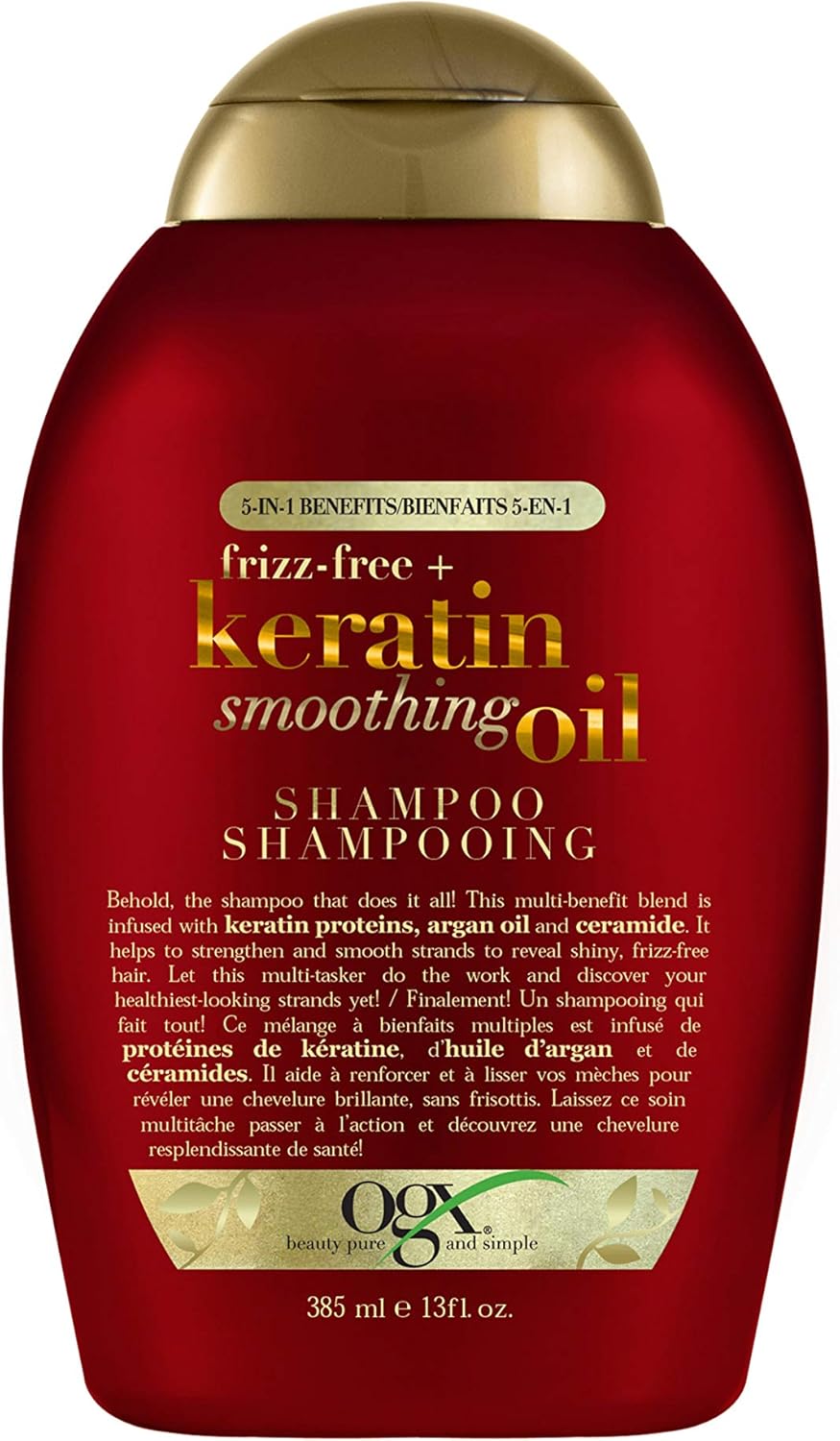 OGX strengthening and smooth Extra Strength Keratin Oil Shampoo, 385 ml ...