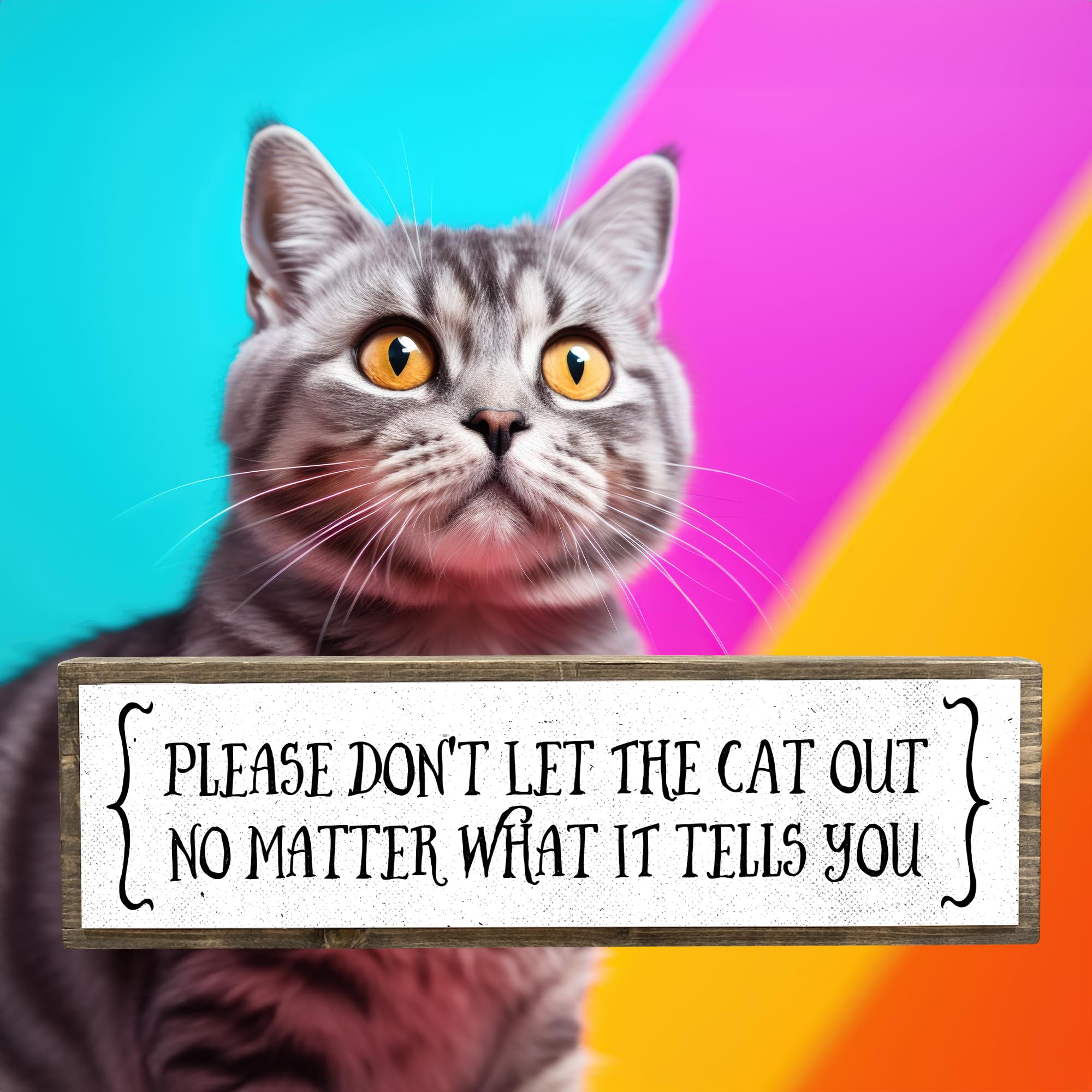 Amazon.com: Please Don’t Let The Cat Out No Matter What It Tells You ...
