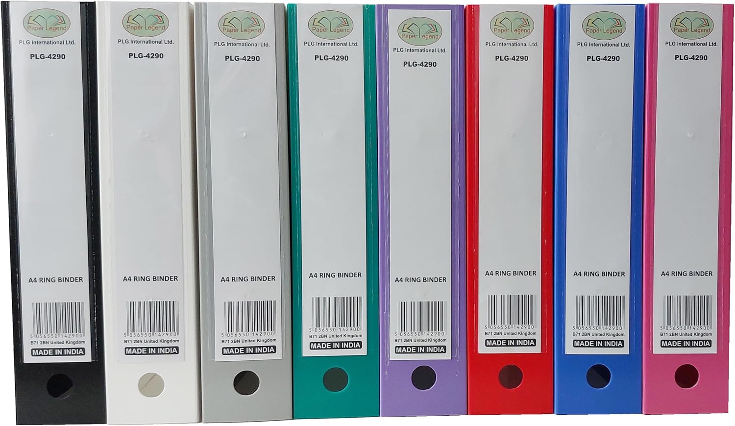 (Pack of 4) A4 Ring Binder File Folder Large Capacity Holds Up to 500 ...