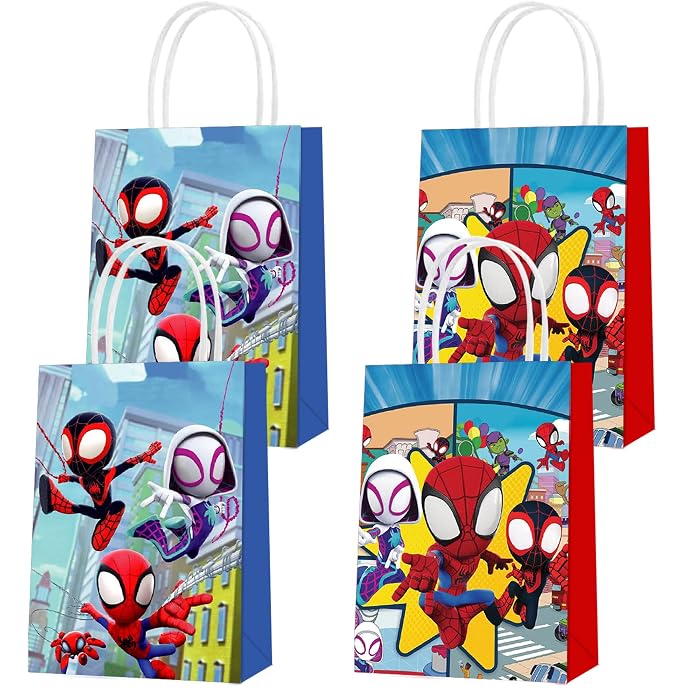 Buy 16Pcs The Spidey and His Amazing Friends Party Favor Bags, Spidey ...