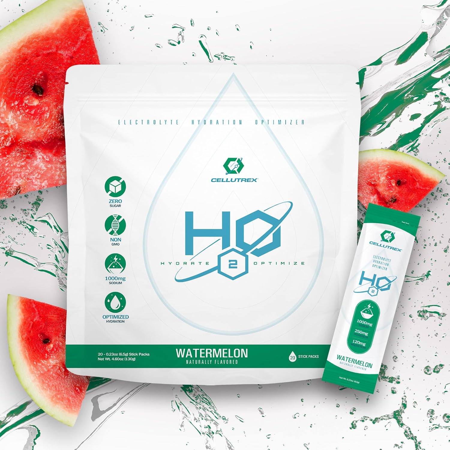 Cellutrex H2O (Hydrate 2 Optimize) – Paquetes de polvo de sandía Mezcla ...