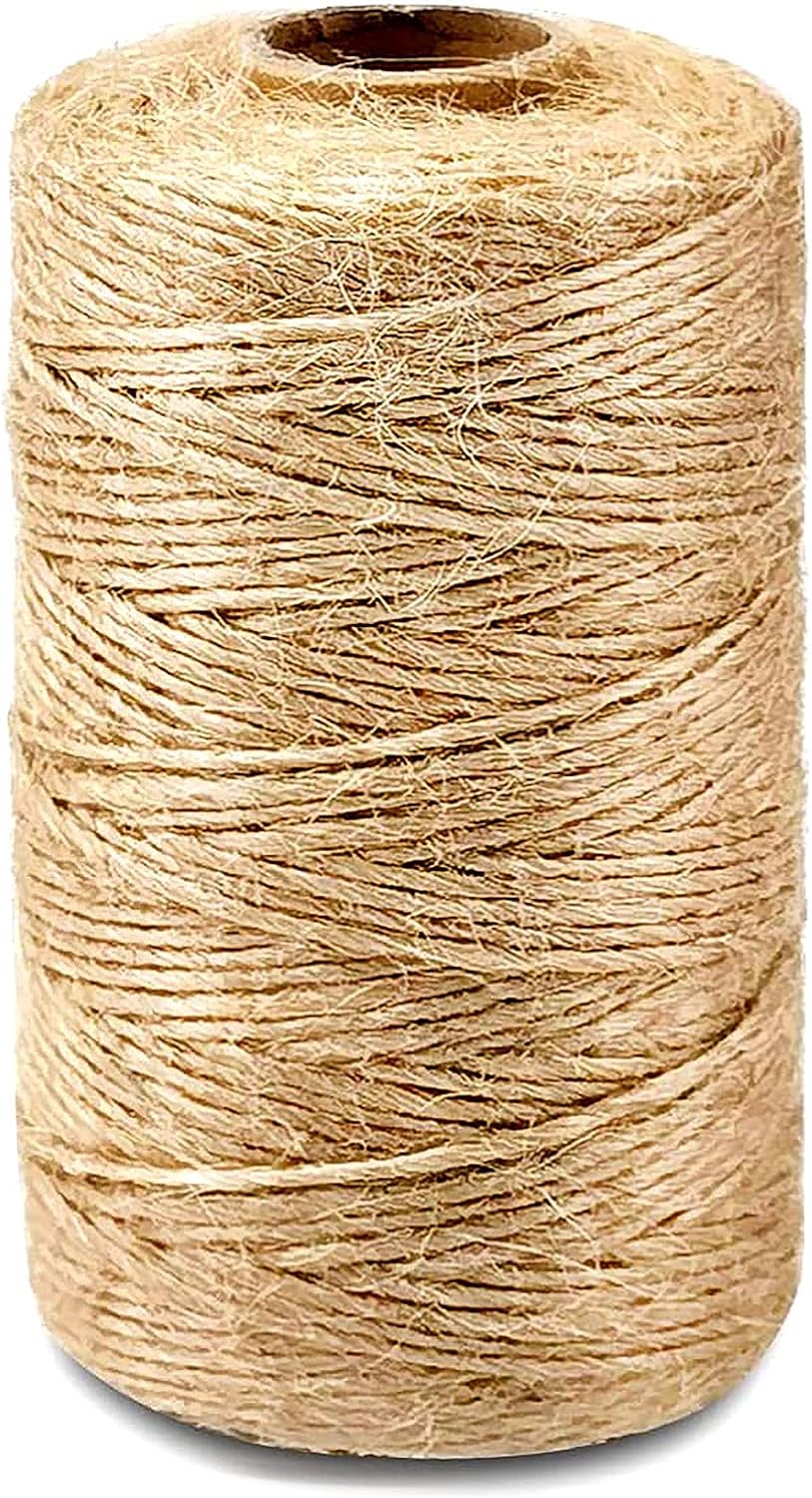 Amazon.com: Strong Natural Jute Twine String, 328 Feet Long Brown Twine ...