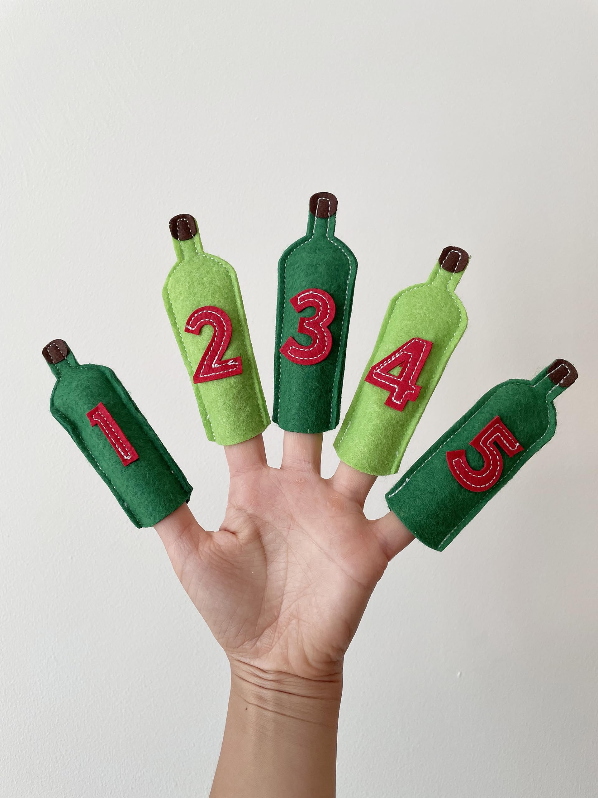 10 Green Bottle Nursery Rhyme Finger Puppet – BigaMart