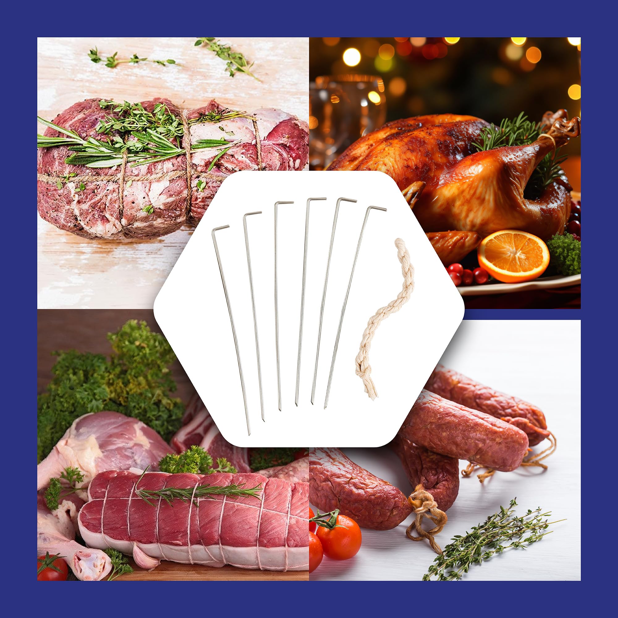 Snapklik.com : Roasting Holiday Turkey Lacer Kit, Cotton Butchers Twine ...