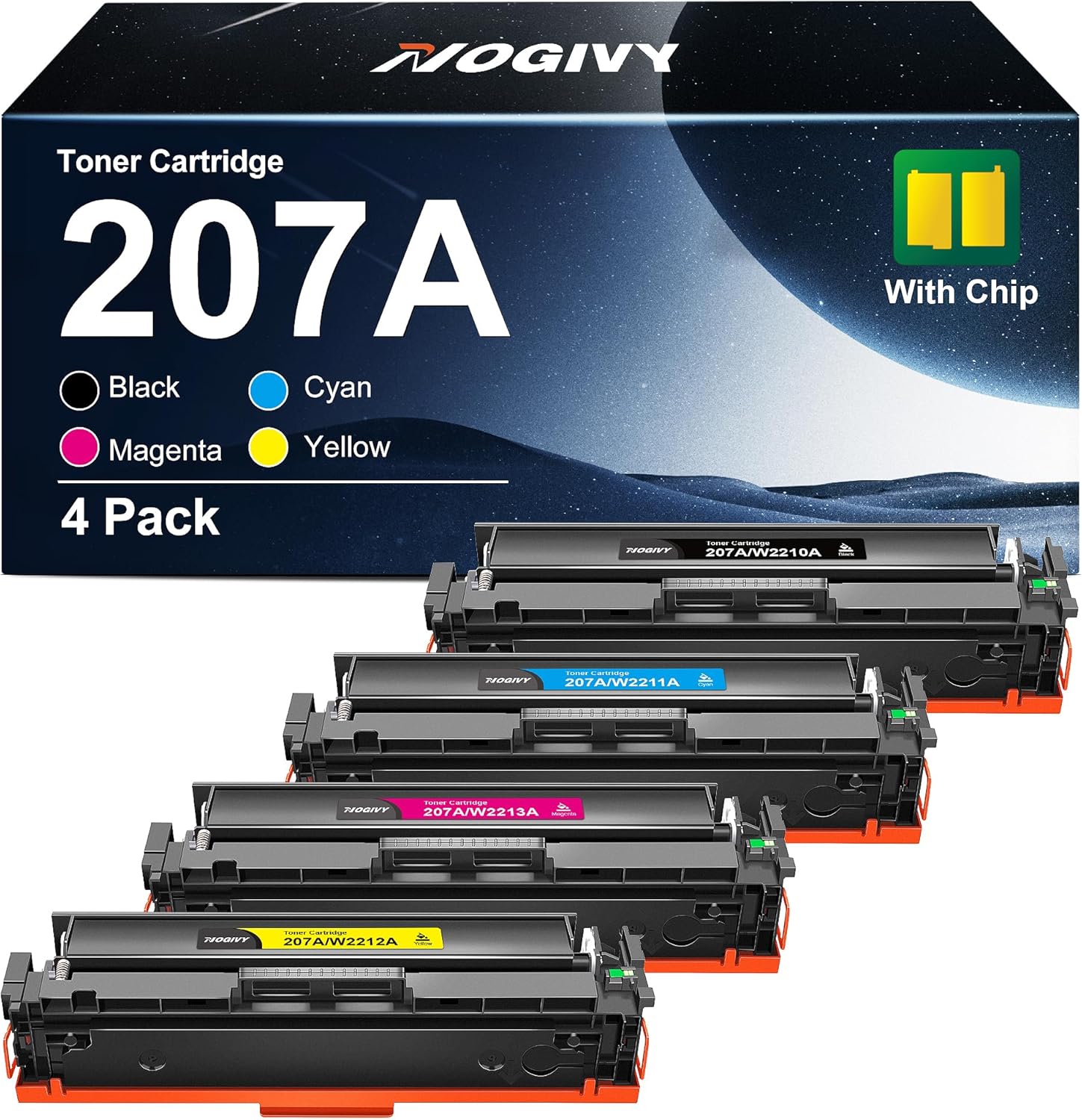 NOGIVY 207A 207X Toner mit Chip Kompatibel für HP 207A Toner Set für ...