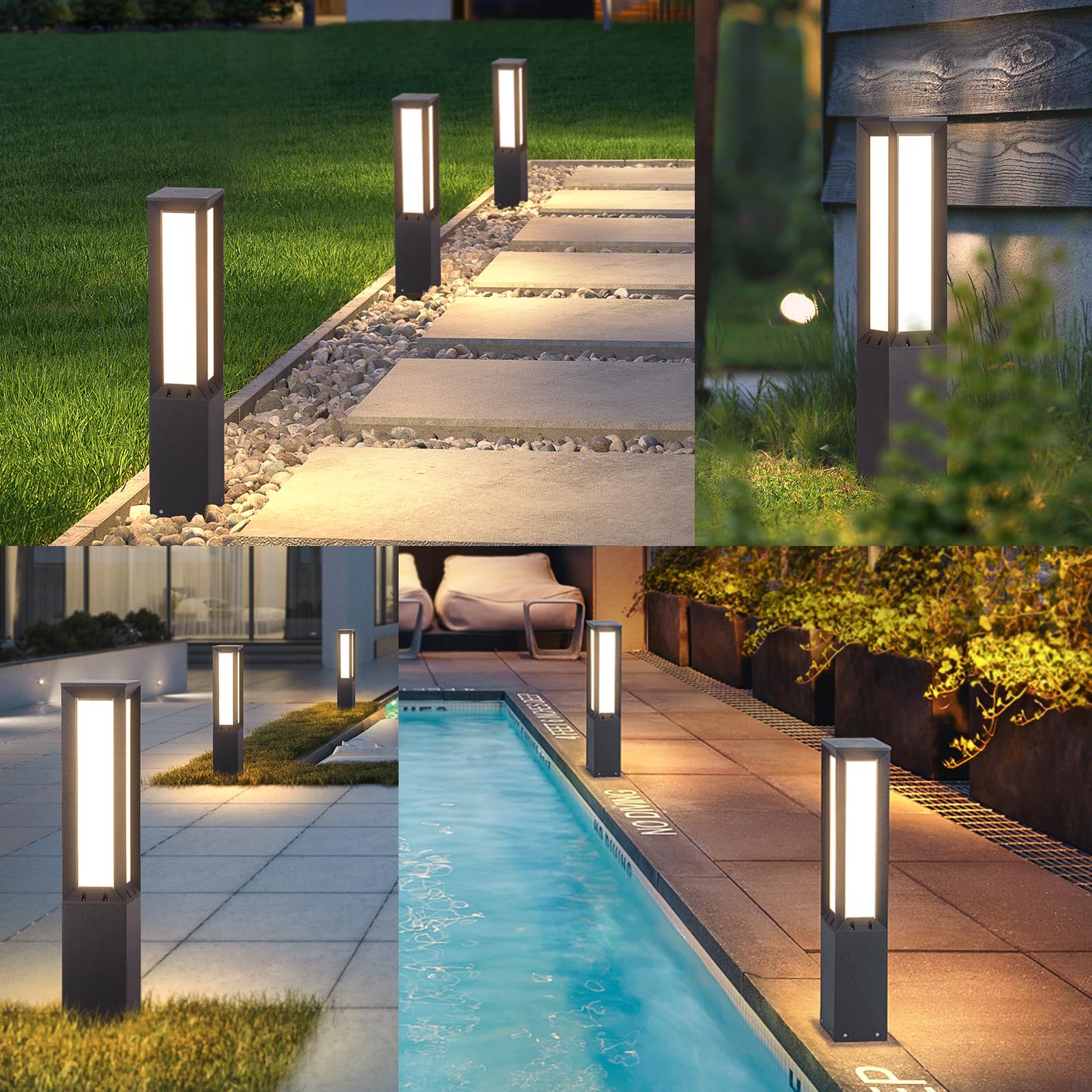 Modern Exterior Pathway Light Floor Lampara Outdoor Light (Solar)