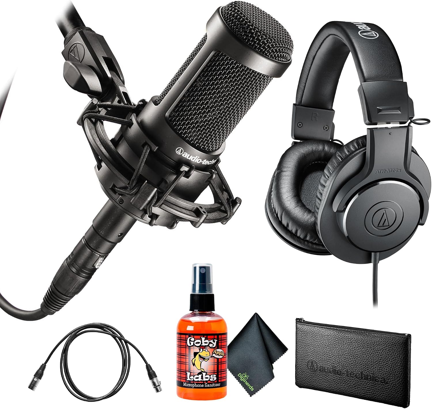 Amazon.com: Audio-Technica AT2035 Cardioid Condenser Microphone, Black ...