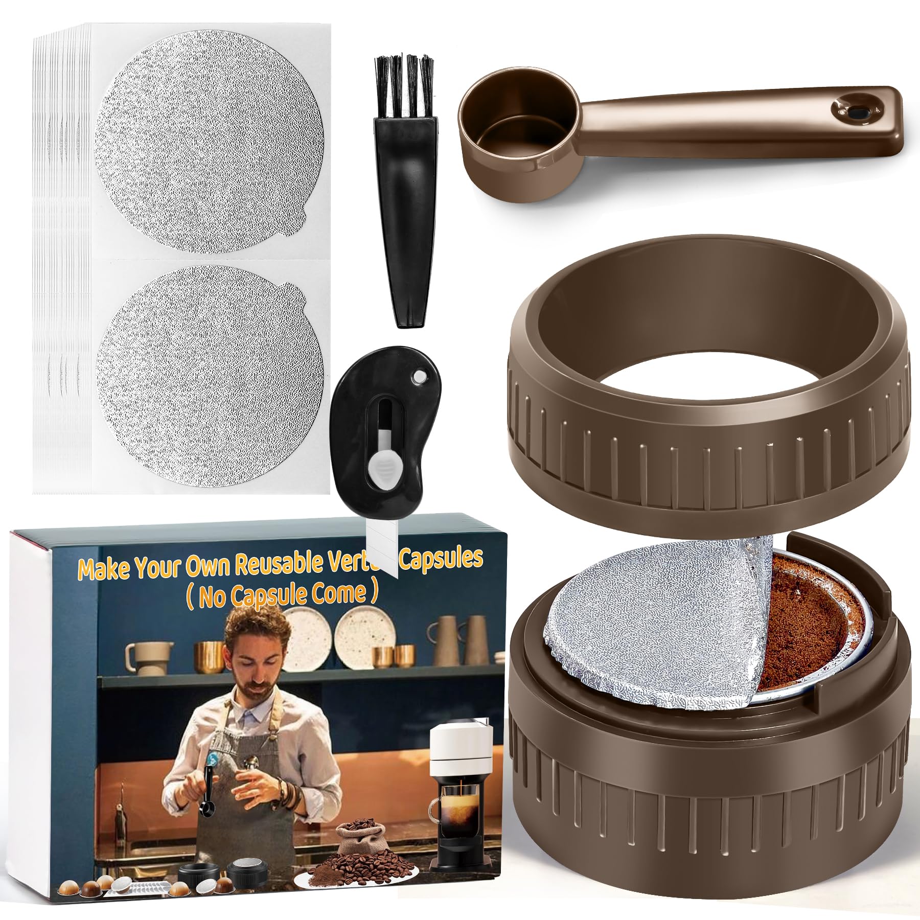 Amazon.com: Resuable Pods Vertuoline Resuable Pods, Reusable Vertuoline ...