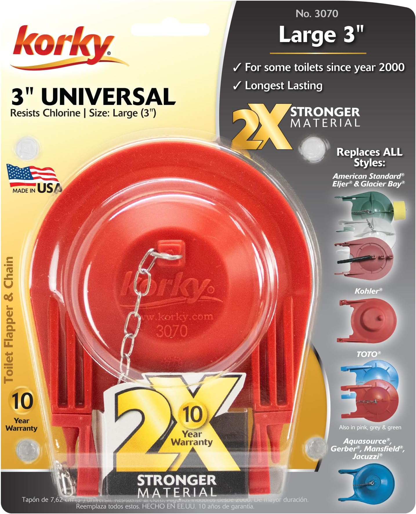 Amazon.com: Kohler Flapper Class 5 3-1/4" Red : Patio, Lawn & Garden