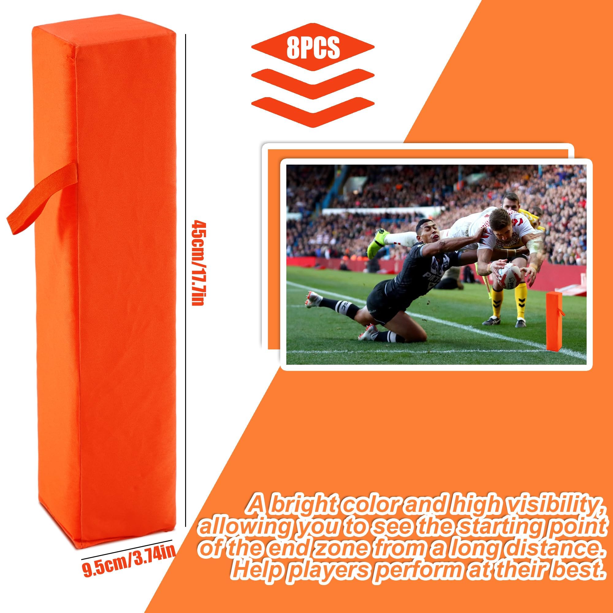 Libima Football Pylons Set Libima 16-Piece Football Field Marker Set ...