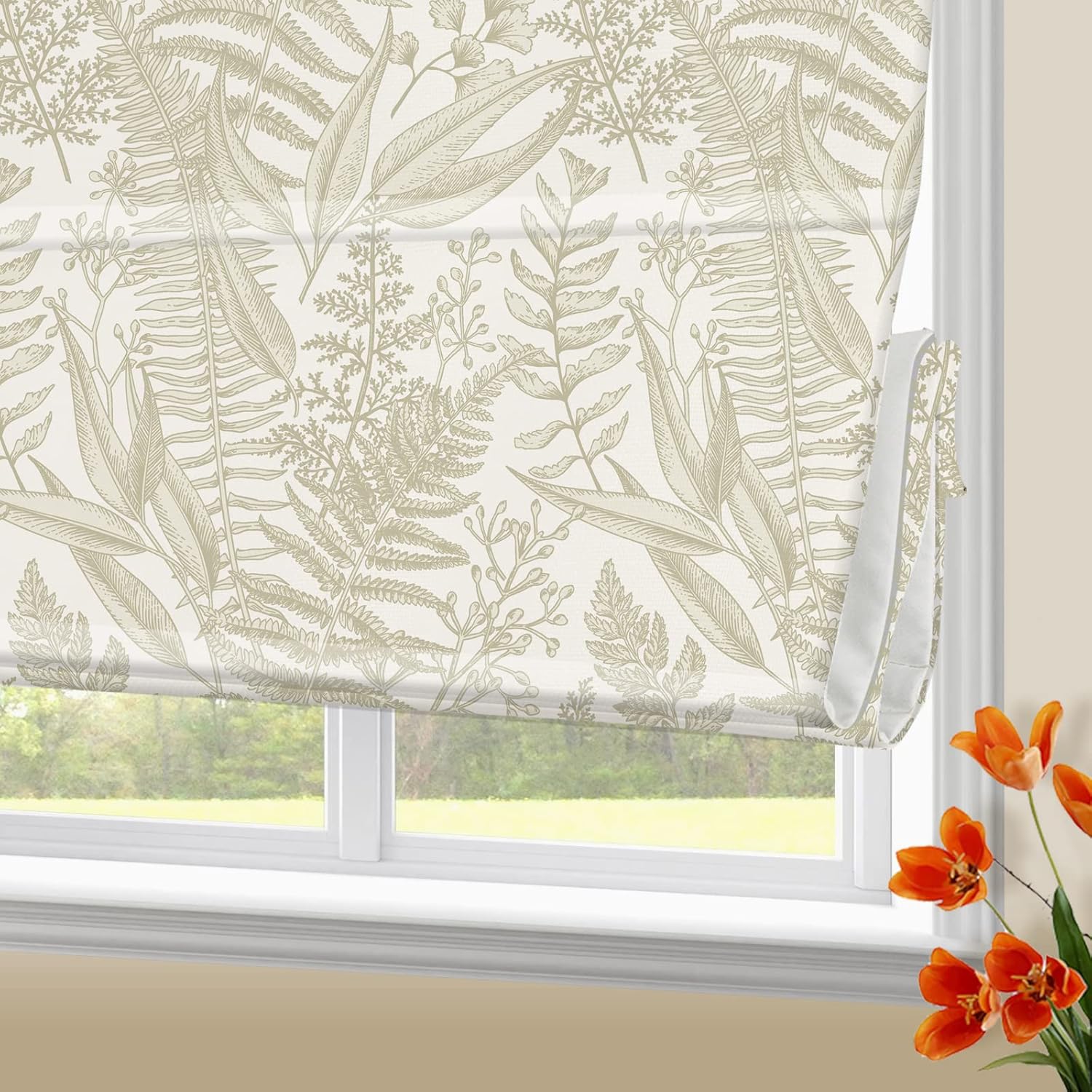 Amazon.com: Aimnid Blinds Cordless Roman Shades Window Blinds, Rustic ...