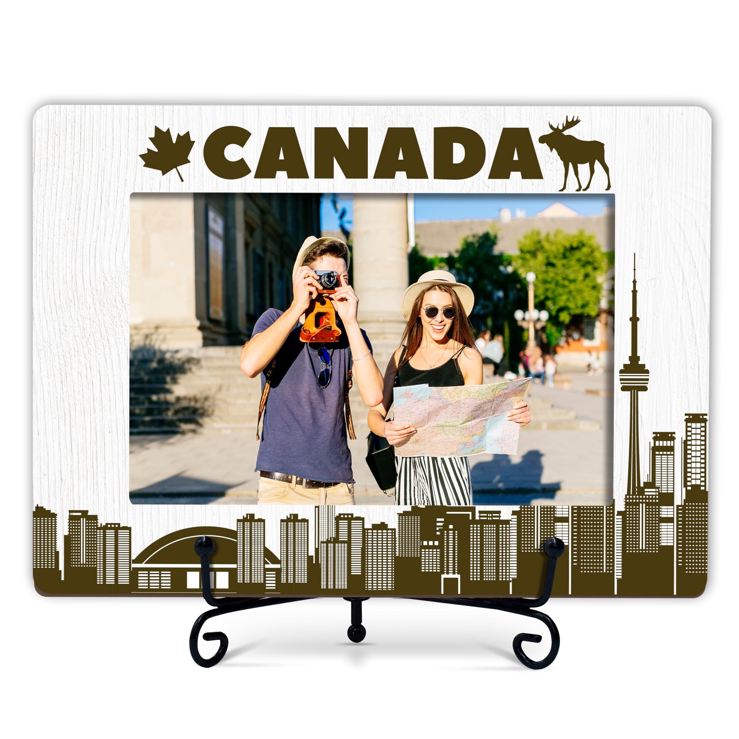 Amazon.com - Canada Gifts Picture Frame, Canada Tourist Attractions Photo Frame With Stand ...