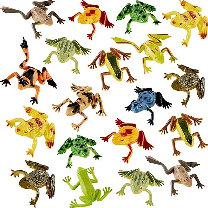 Amazon.com: 36 Pieces Plastic Frogs Toy Mini Vinyl Realistic Frog ...