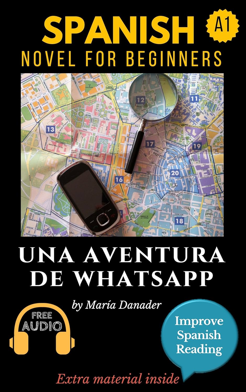 Spanish novel for beginners (A1): Una aventura de WhatsApp ...