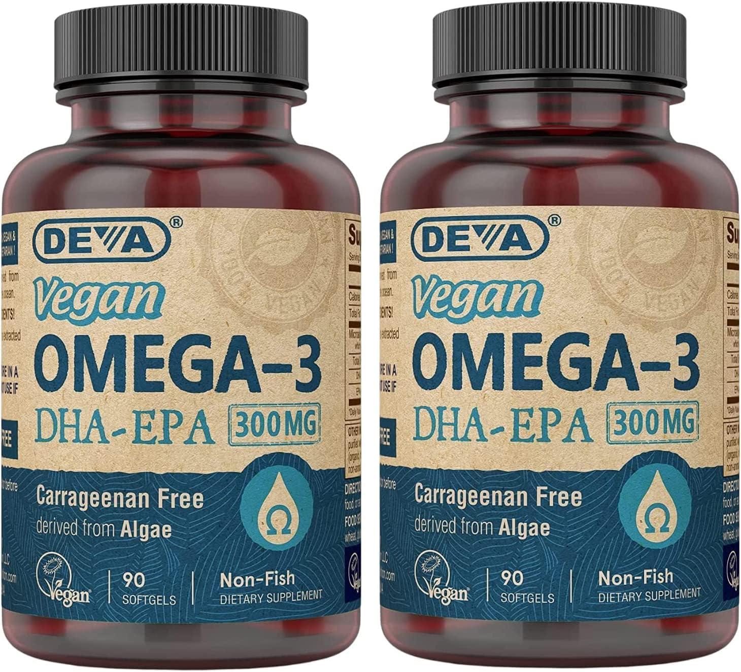 Amazon.com: DEVA Nutrition Vegan Omega-3 DHA-EPA, from Micro Algae ...