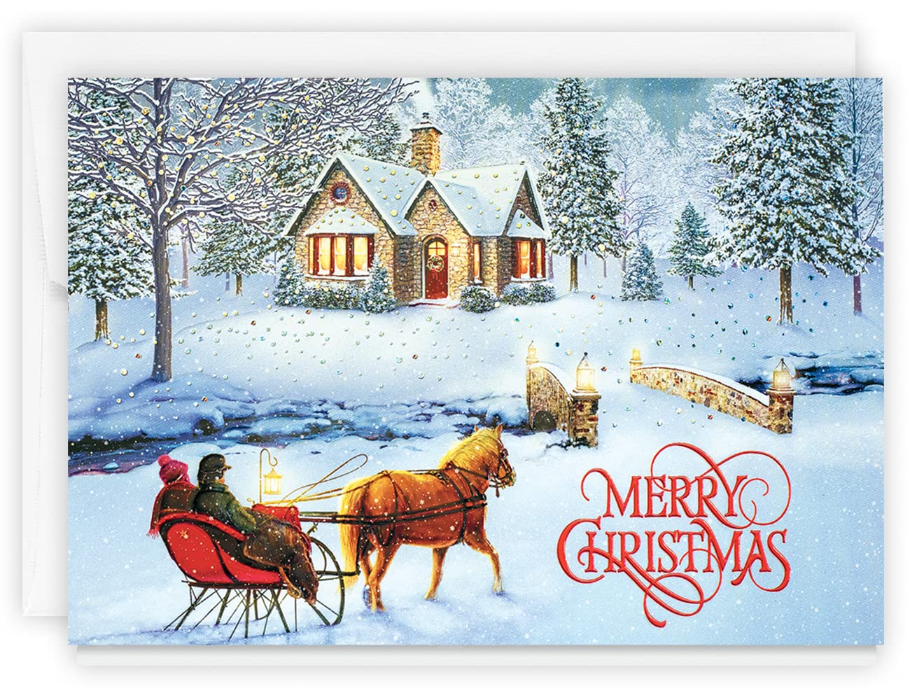 Amazon.com : The Gallery Collection, 25 Count Card Pack, Christmas ...