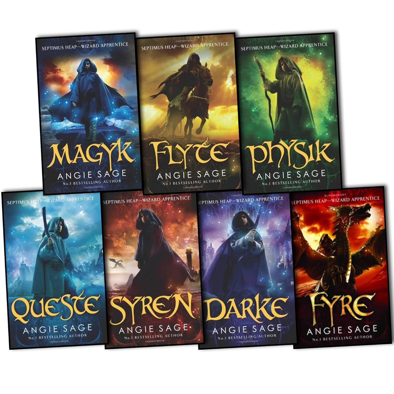 Septimus Heap Angie Sage 7 Books Collection Set Pack (Wizard Apprentice ...