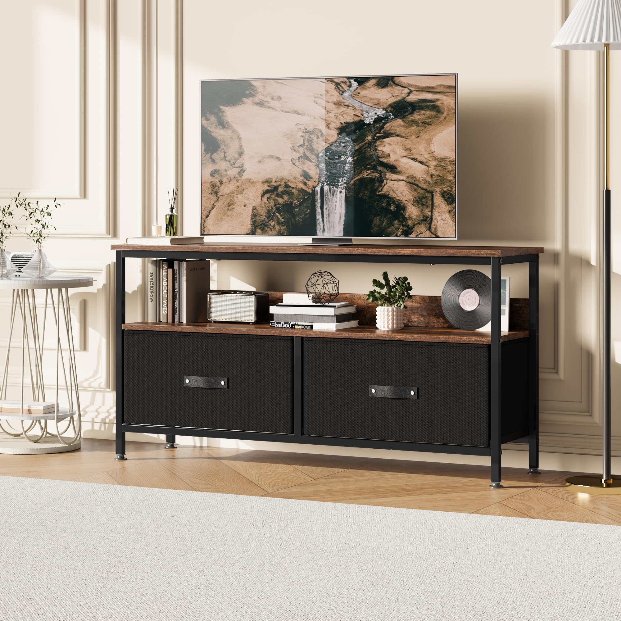 Amazon.com: GarveeHome TV Stand Dresser with Storage, TV Console for ...