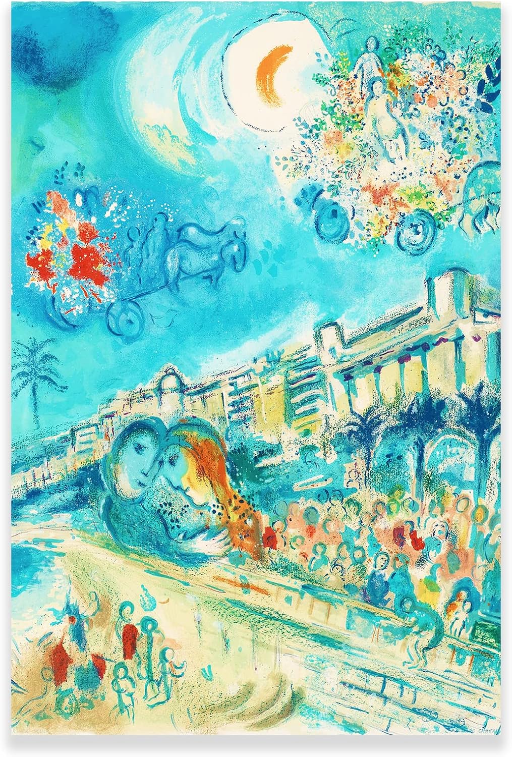 Amazon.com: Marc Chagall Poster - Canvas Print Wall Art Chagall ...