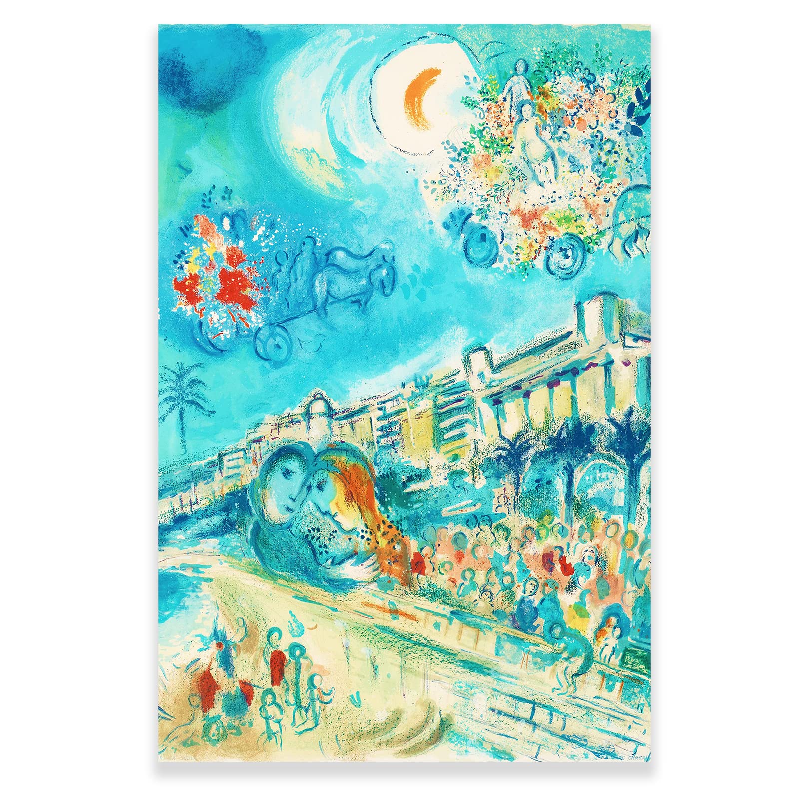 Amazon.com: Marc Chagall Poster - Canvas Print Wall Art Chagall ...