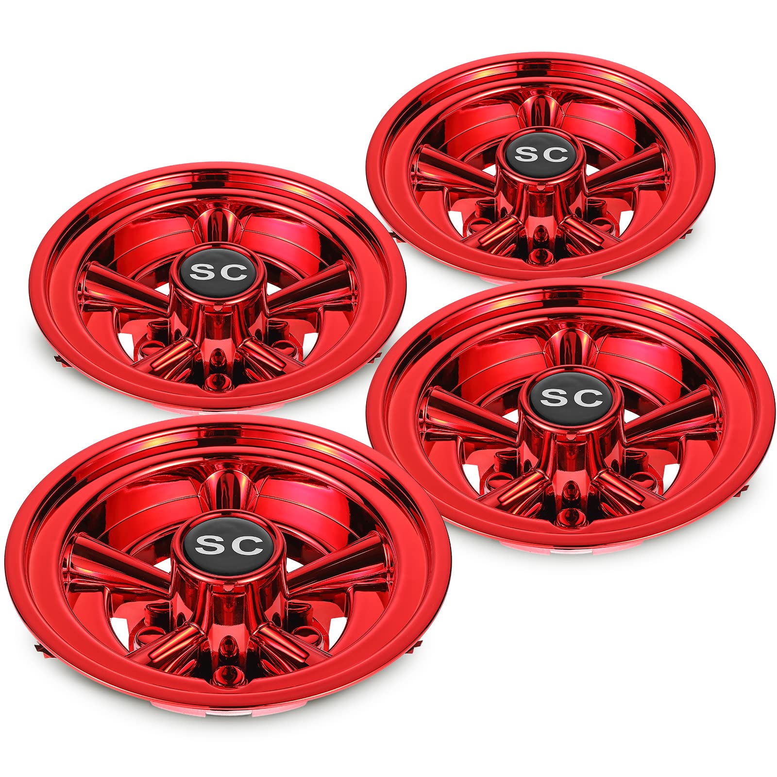 Snapklik.com : HUNCHENXIANG Golf Cart SS Wheel Covers For EZGO, Club ...