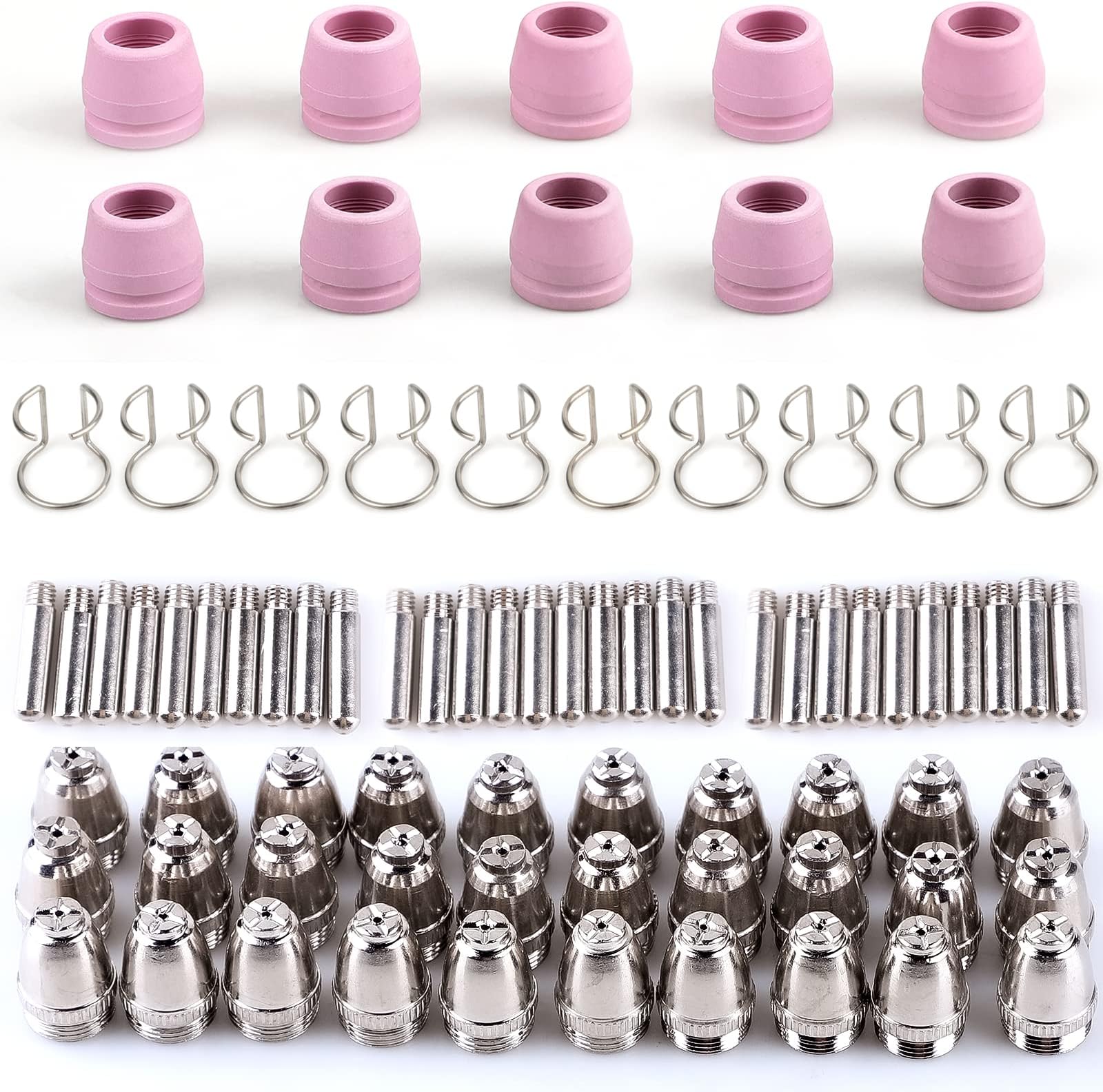 CPROSP 80pcs Plasma Cutter Tips WSD60, Plasma Torch Tip Electrode ...