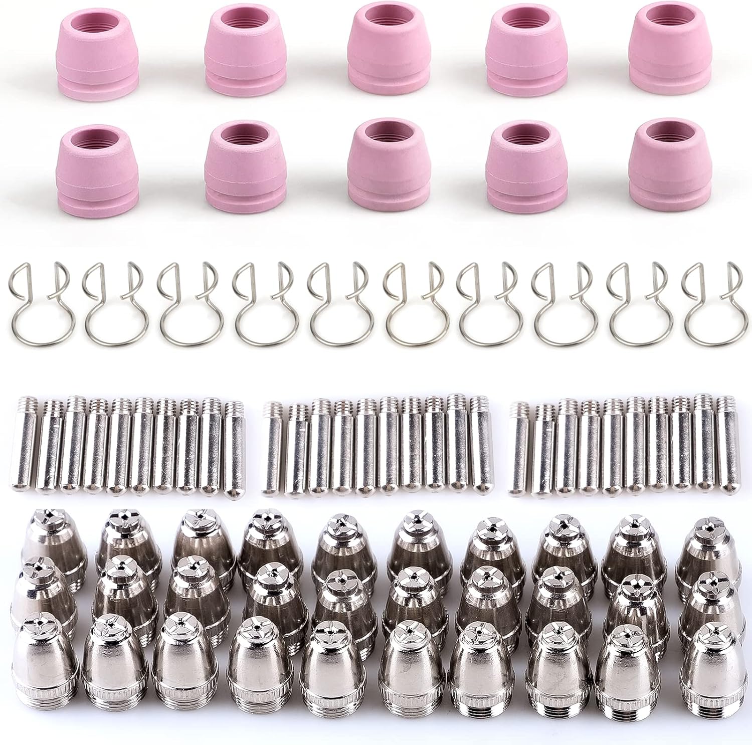 CPROSP 80pcs Plasma Cutter Tips WSD60, Plasma Torch Tip Electrode ...