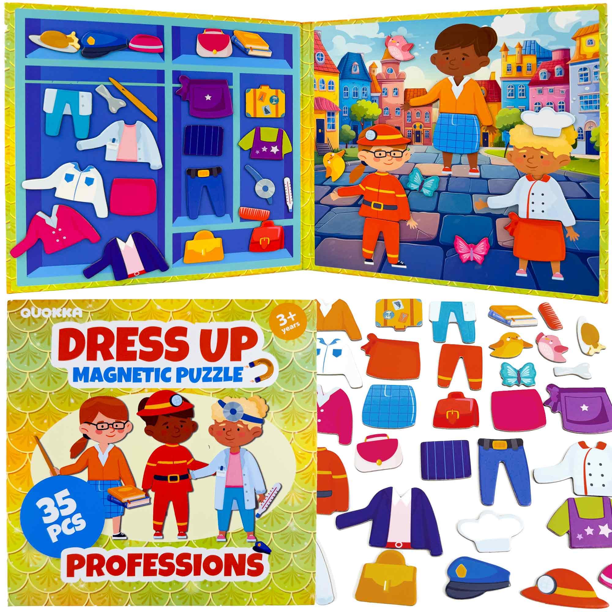 Snapklik.com : Magnetic Dress Up Dolls For Girls And Boys