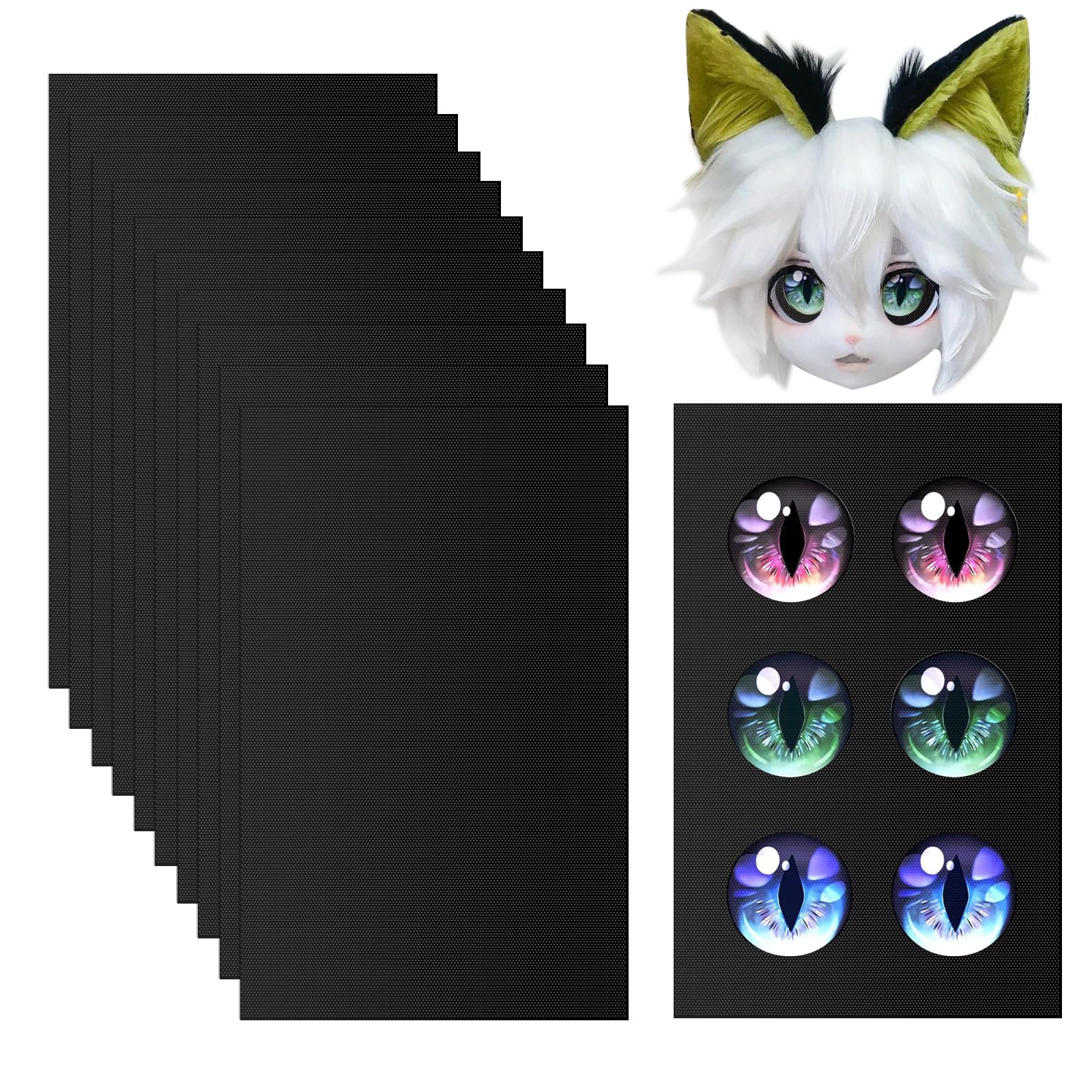 Ourkissourkiss Fursuit Eye Plastic Mesh 0 5mm Waterproof Printable Pvc ...