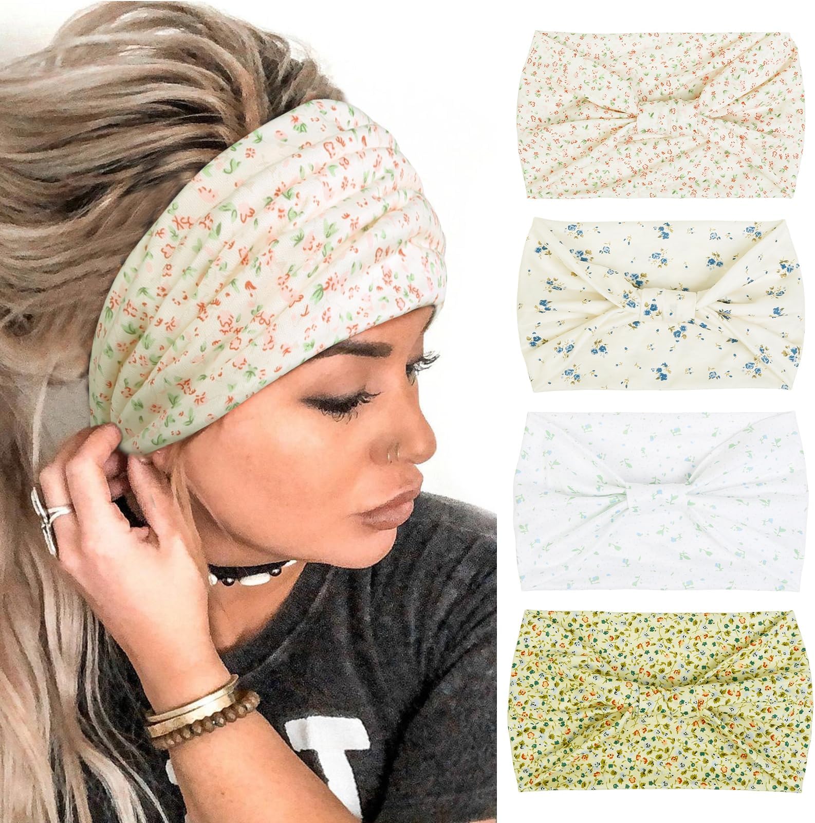 Amazon.com : Cobahom 6 Pcs Wide Headbands for Women Non Slip Soft ...