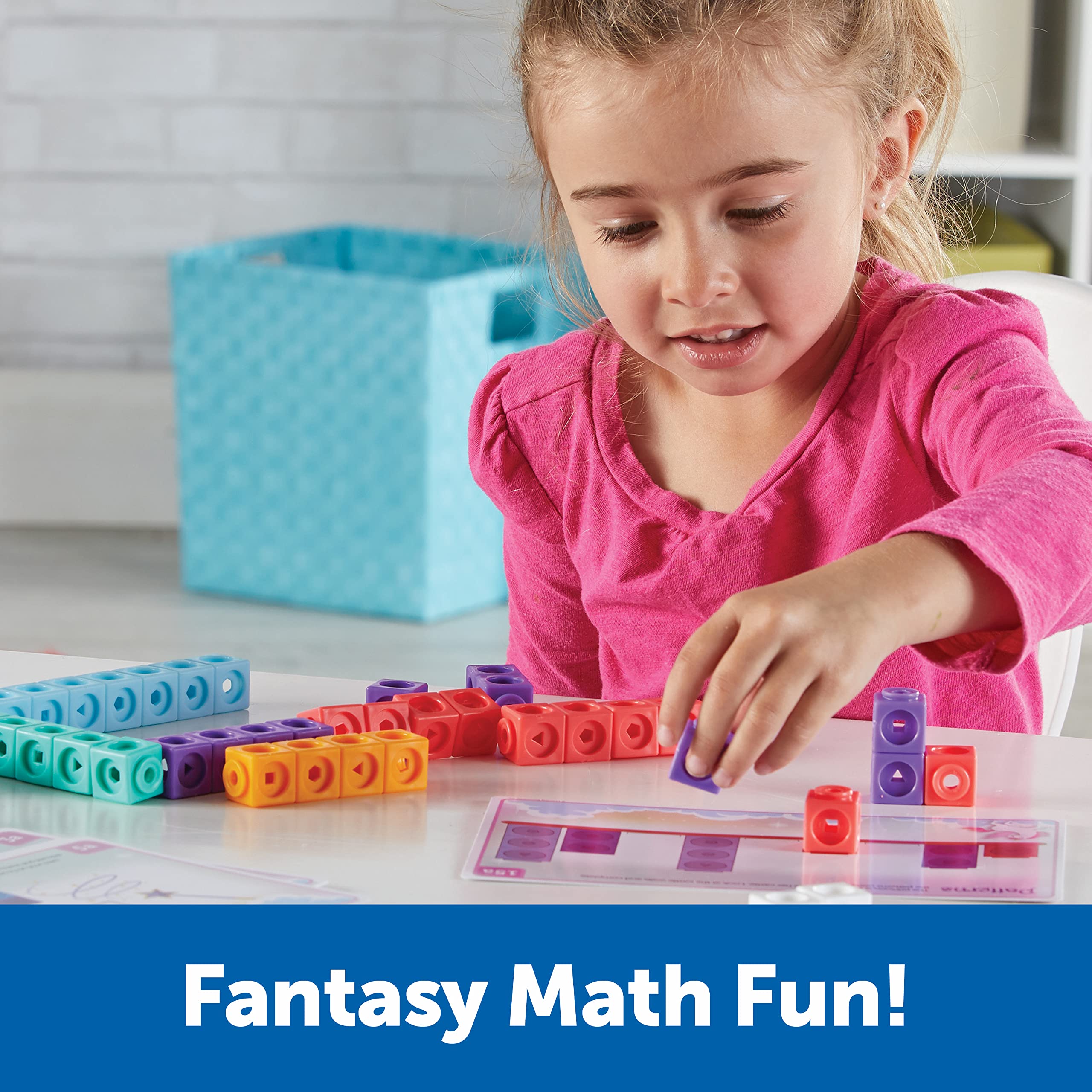 Snapklik.com : MathLink Cubes Kindergarten Math Activity Set: Fantasticals