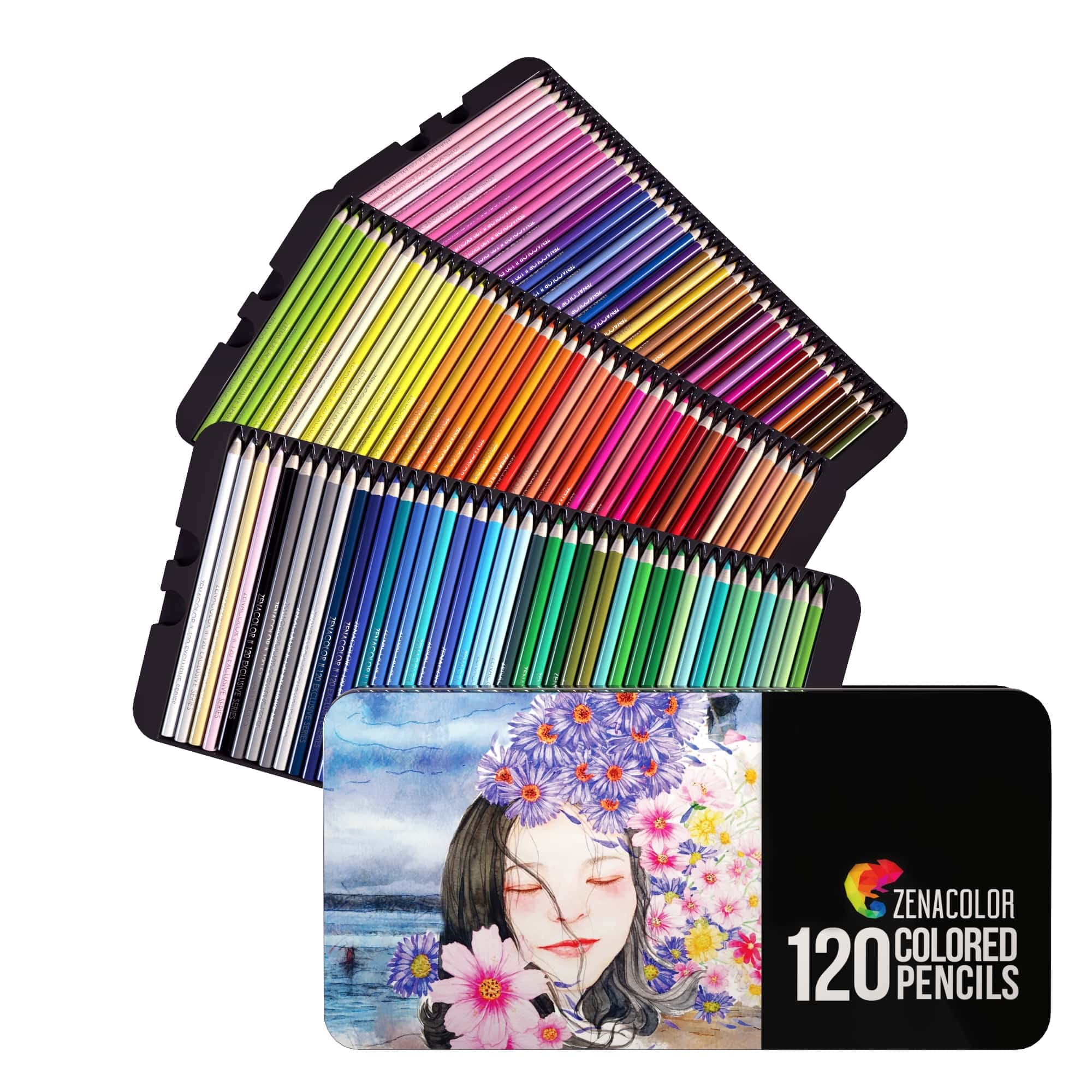 120 Zenacolor Colouring Pencils Numbered Easy Storage 120 Zenacolor Colouring Pencils Numbered Easy Storage