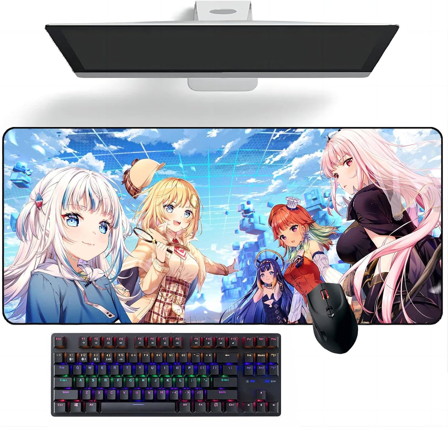 Amazon.com: ZEKYGPP Anime Mouse pad hololive Anime Mouse Pads Deskmat ...