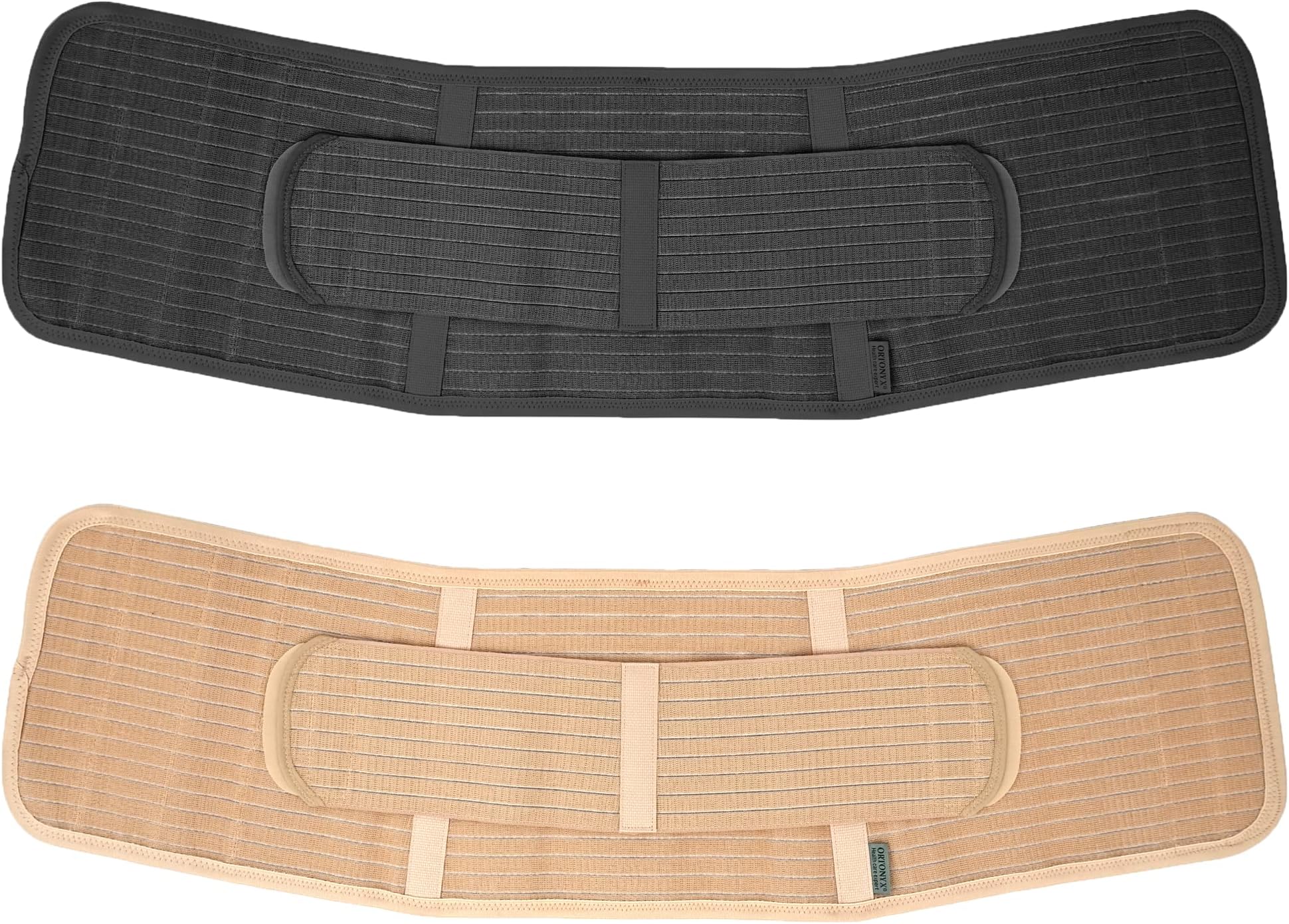 Amazon.com: ORTONYX Beige and Black Color 9.5" Abdominal Binders Bundle ...